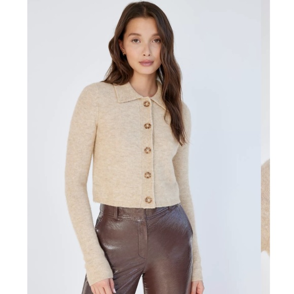 Babaton | Sweaters | Nwt Aritzia Babaton Volta Cardigan Heather Bone ...